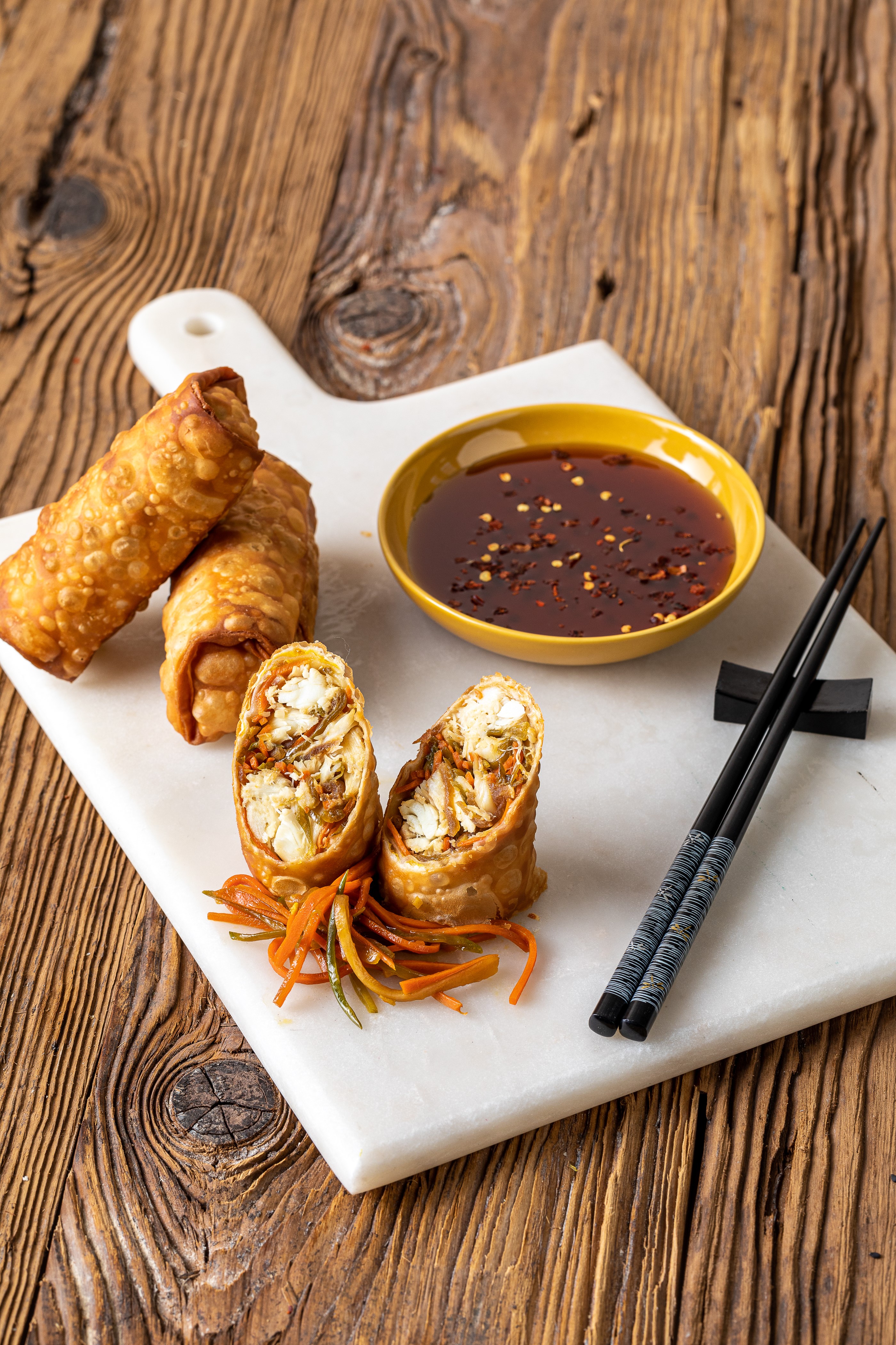 Crab Spring Rolls - 16 oz | Heron Point Seafood